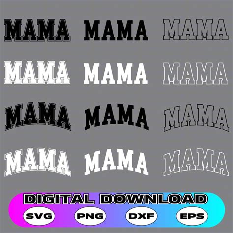 Mama Stencil For Cricut Etsy