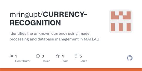Github Mringuptcurrency Recognition Identifies The Unknown Currency