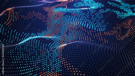 cyber big data flow blockchain data fields concept of ai technology