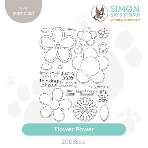 Simon Says Clear Stamps Flower Power 2008ssc Simon Says Stamp
