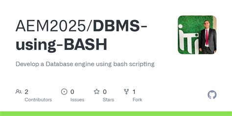Github Aem2025dbms Using Bash Develop A Database Engine Using Bash
