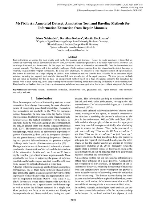 pdf myfixit an annotated dataset annotation tool and baseline