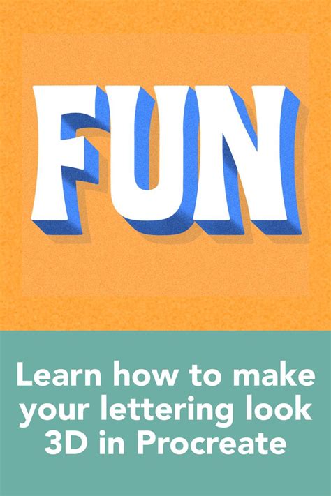 3d Lettering Drawing Tutorial In Procreate Lettering Learn Hand Lettering Tutorial