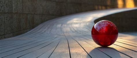 Ruby Orb On A Serpentine Path A Journey Of Color And Texture Through A