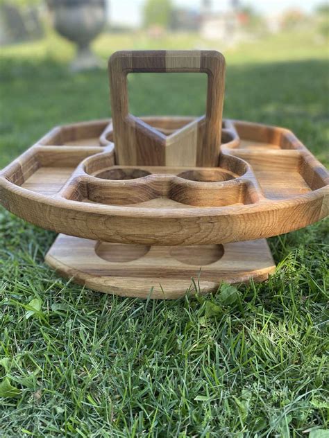 ᐉ Пивний бокс 2в1 підставка для пляшок менажниця для закусок 19512695