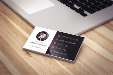 Дизайн визитки фотограф Electronic Products Photo Charger Pad