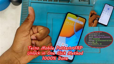 Tecno Mobile Pattern FRP Unlock In One Click Method Tecno Pop