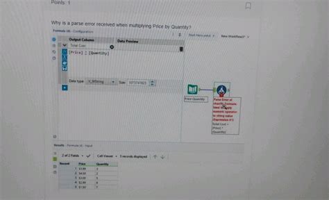 Points 1 Why Is A Parse Error Received When Studyx