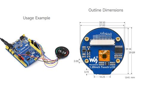 Amazon Com Waveshare Inch Round LCD Display Module With Touch Panel Resolution
