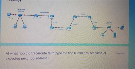 Solved At What Hop Did Traceroute Fail Type The Hop