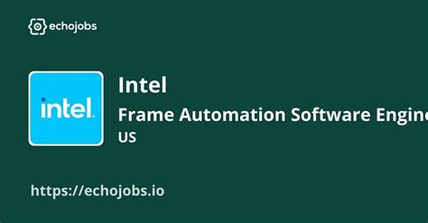 Hiring Frame Automation Software Engineer Us Assembly Git Python Api Html Javascript R