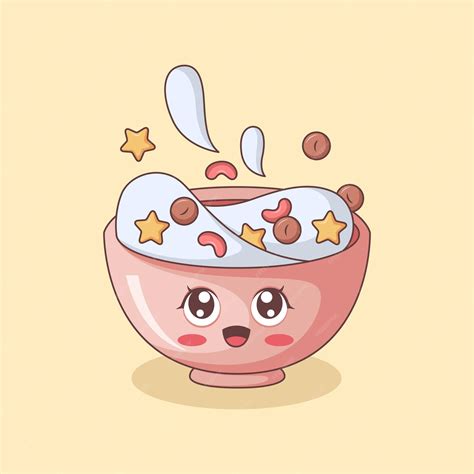 Premium Vector Cute Cereal Character Design Illustration