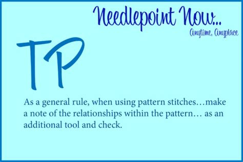 Teaching Points Needlepoint Now