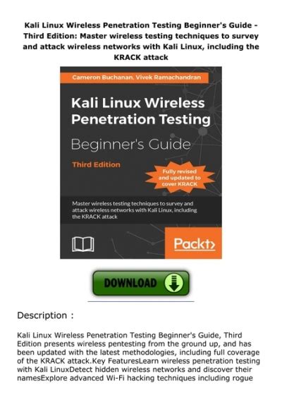 Pdf Readonline Kali Linux Wireless Penetration Testing Beginner S Guide Third Edition