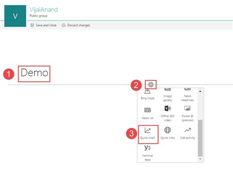 sharepoint online modern ui quick chart webpart