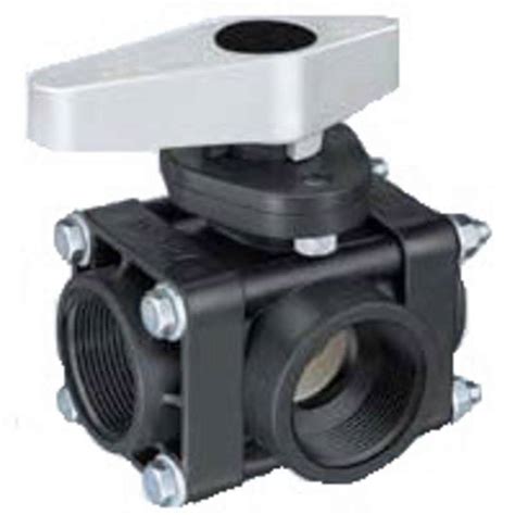 TeeJet AA344M31 1 In Nylon 3 Way Manual Ball Valve