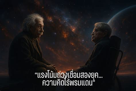 ท่องอวกาศ เมื่อสองอัจฉริยะไม่ได้พบกัน แต่ความคิดของพวกเขาเดินทางข้ามกาลเวลา ลองนึกภาพดู ถ้า