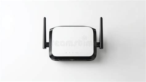Compact Wireless Router With Dual Antennas Portable Connectivity For Home Or Travel Stock