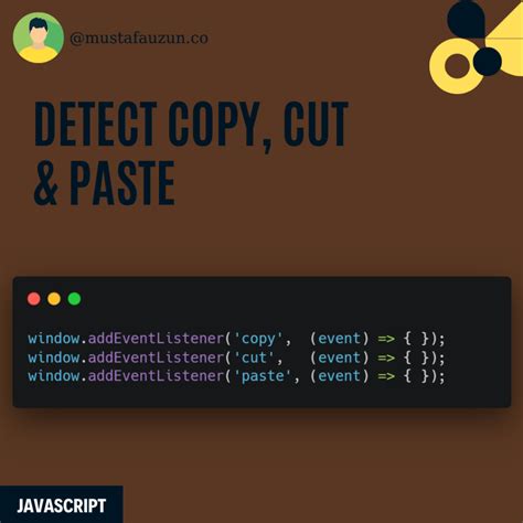 Javascript Detect Copy Cut And Paste Mustafa Ateş Uzun Blog