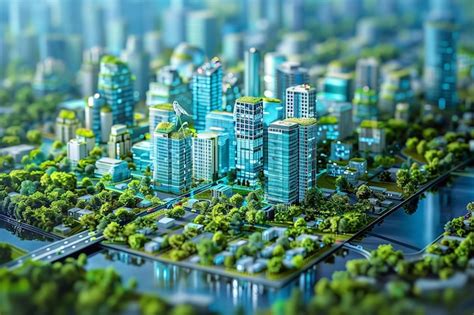 Premium Photo Using A Citys Digital Twin For Urban Planning Generative Ai