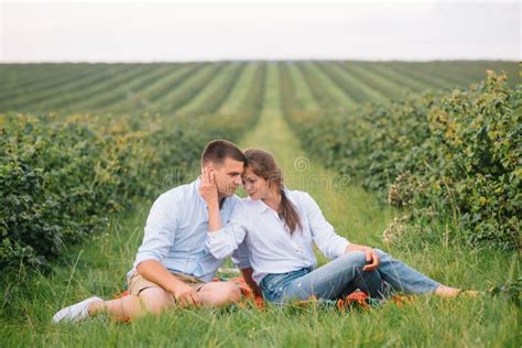 Loving Guy And Girl Walking In Ncept Of Love Story Outdoor