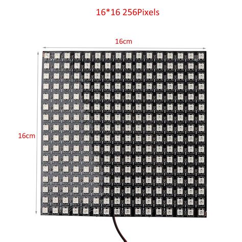 16 * 16cm ws2812 256 pixels digitale matrix led-modulestrip + 13 toets ...