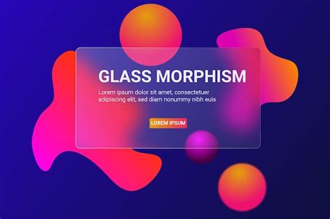 Premium Vector Abstract Gradient Blurred Glassmorphism Effect Background