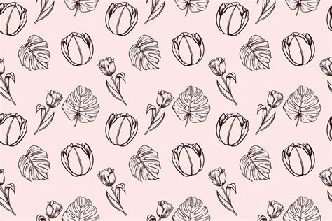 Floral Pattern Line Art Vector 26780170 Vector Art At Vecteezy