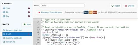 Advanced Javascript Code Extension List Of Extensions Tealium Docs