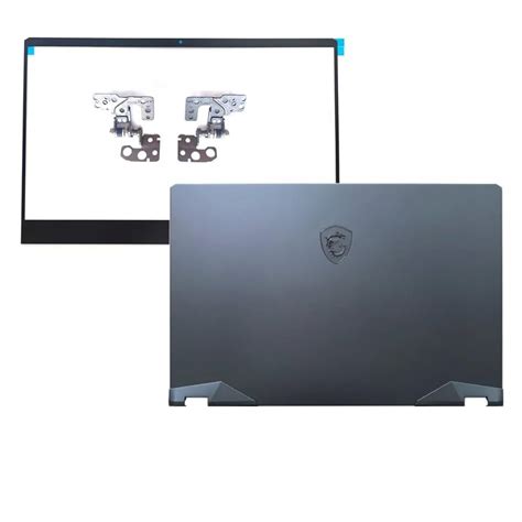 Blue Laptop Lid Replacement Lcd Back Cover Top Lid With Hinges For Msi