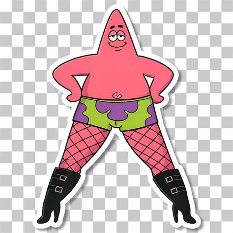 Patrick Star In Long Boots