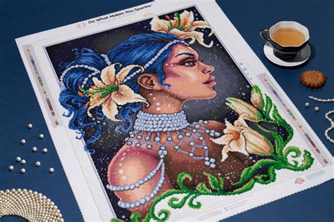 Lilies And Pearls Diamond Art Club