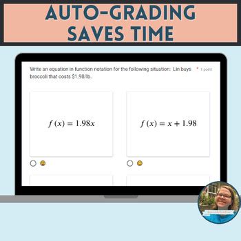 Notation Writing Evaluating Functions Mini Assessment Digital Bellringer
