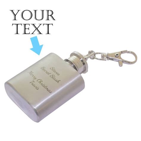 1 Oz Mini Flask Keychain