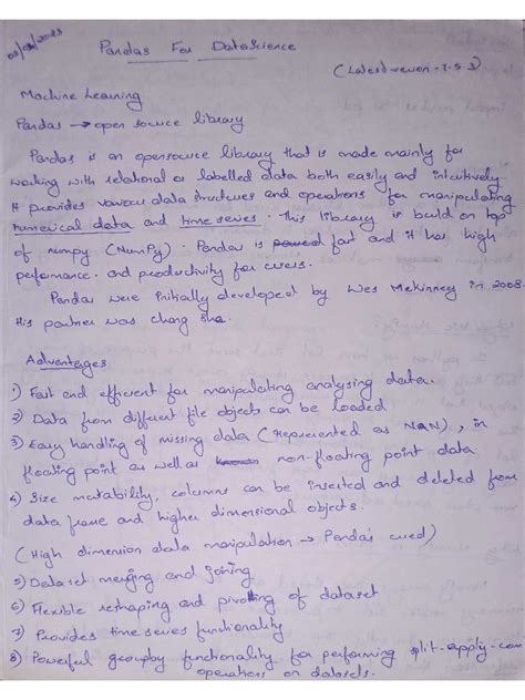 Python For Datascience Notes Pdf