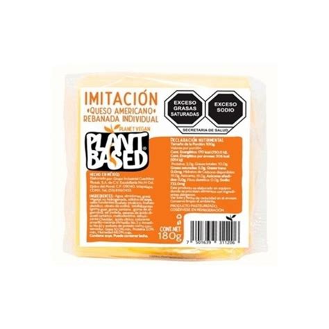 Queso Tipo Americano Plant Based 180 G