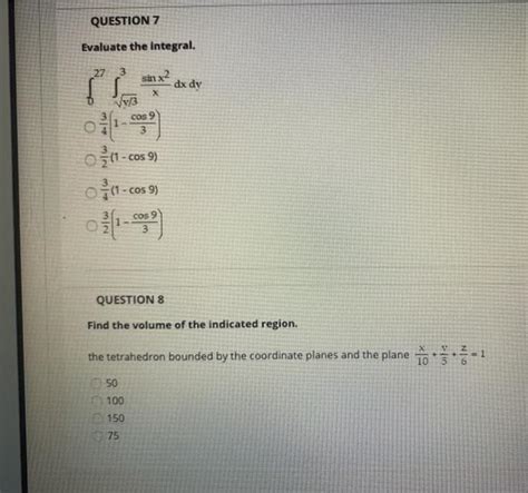 solved question 5 integrate the function f over the given