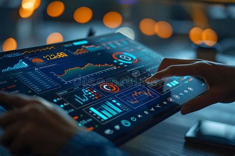 Analyzing Data Trends Interactive Dashboard Displays Real Time Charts And Graphs For Efficient