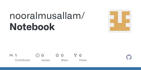 Github Nooralmusallamnotebook
