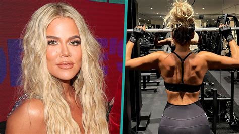 Khloé Kardashian Shows Off Sculpted Back And Arms In 3 Month Gym