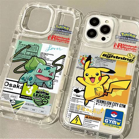 Anime P Pokemon Phone Case For Samsung Galaxy S24 Ultra S23 S22 S21 Fe