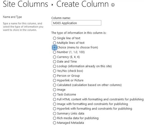Content Types And Site Columns In Sharepoint Online Rishan Solutions