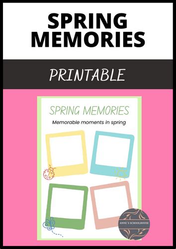Spring Memories For Class Bonding And The Bulletin Board Teaching Resources
