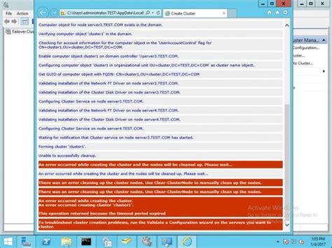 failover cluster cannot be created please help — techexams community