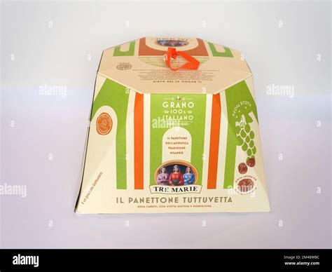 Milan Italy Circa December 2022 Tre Marie Milanese Panettone With