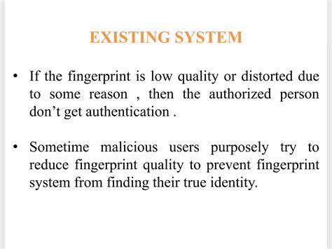 Detecting And Improving Distorted Fingerprints Using Rectification Techniques Ppt