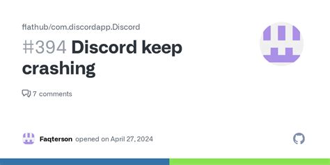 discord keep crashing · issue 394 · flathub com discordapp discord