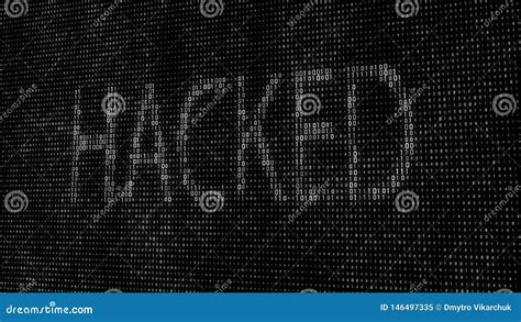 Abstract Digital Background Binary Code Hacked Green Color 3d