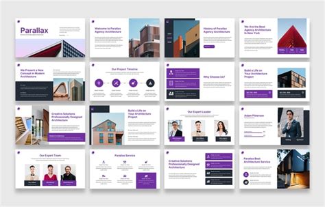 parallax architecture and property presentation incl purple and business envato