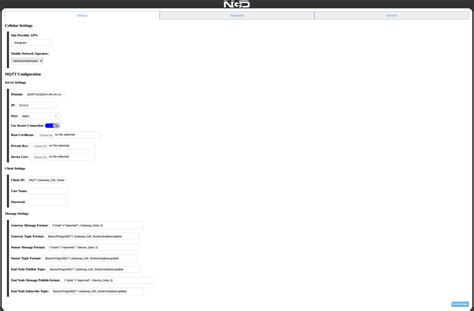 Cellular Micro Gateway Setup For MQTT NCD Io